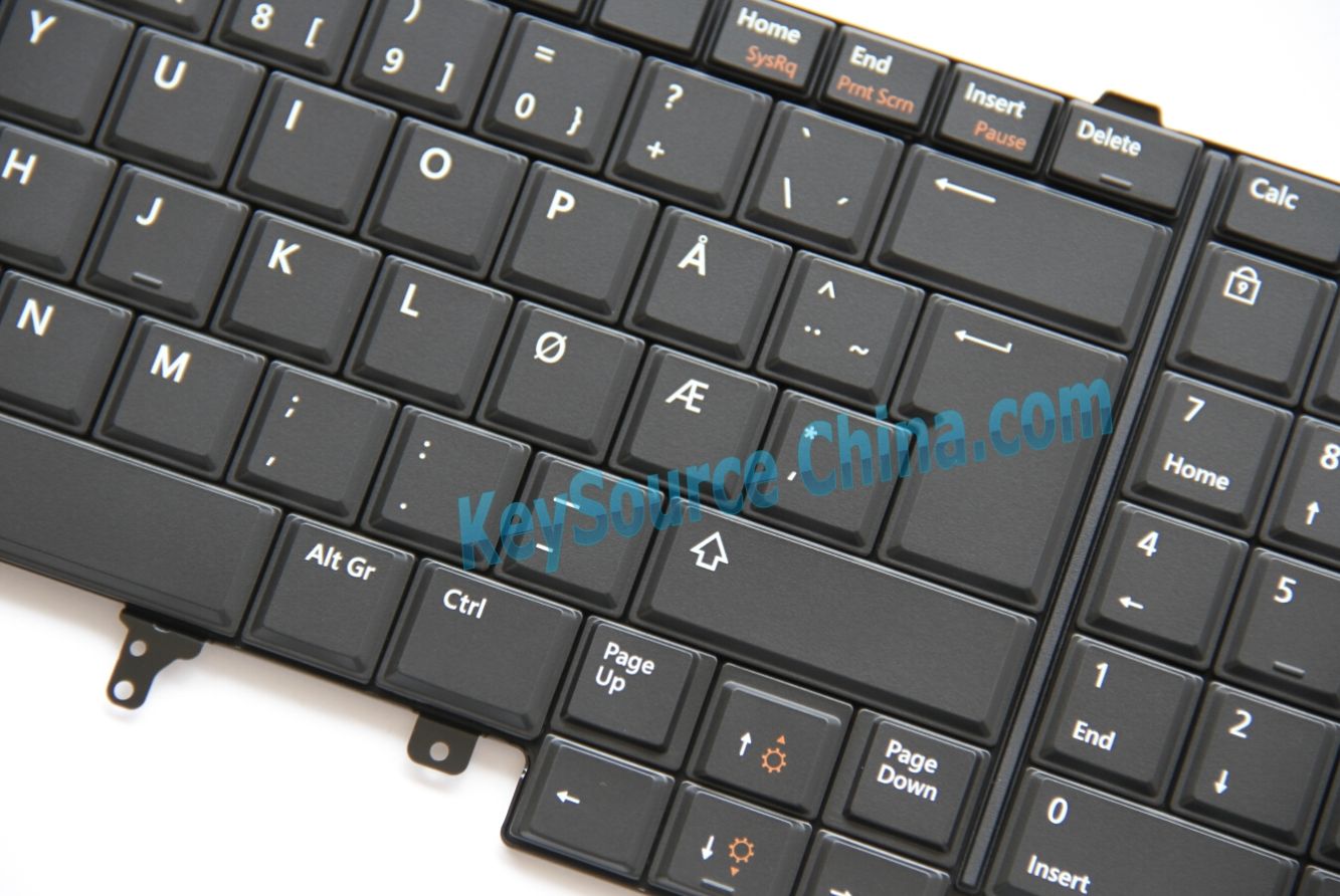 07c558 Dell Latitude E5530 E6520 E6530 Precision M4600 M6600 Norwegian Keyboard Norsk Tastatur